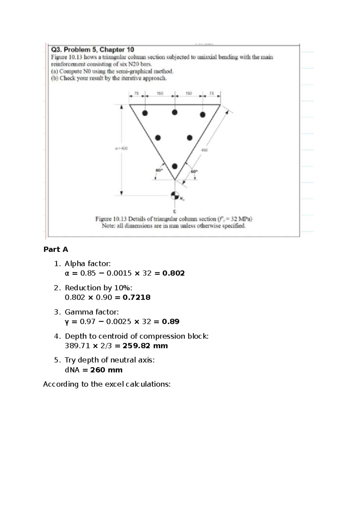 Axial Load Capacity Analysis for Soubhi Q3: Factors and Results - Studocu