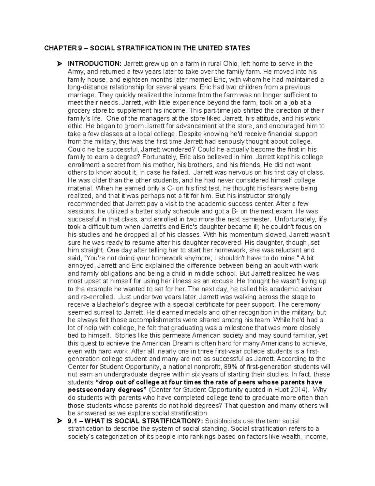Chapter 9: Social Stratification and Mobility in the U.S. - Studocu