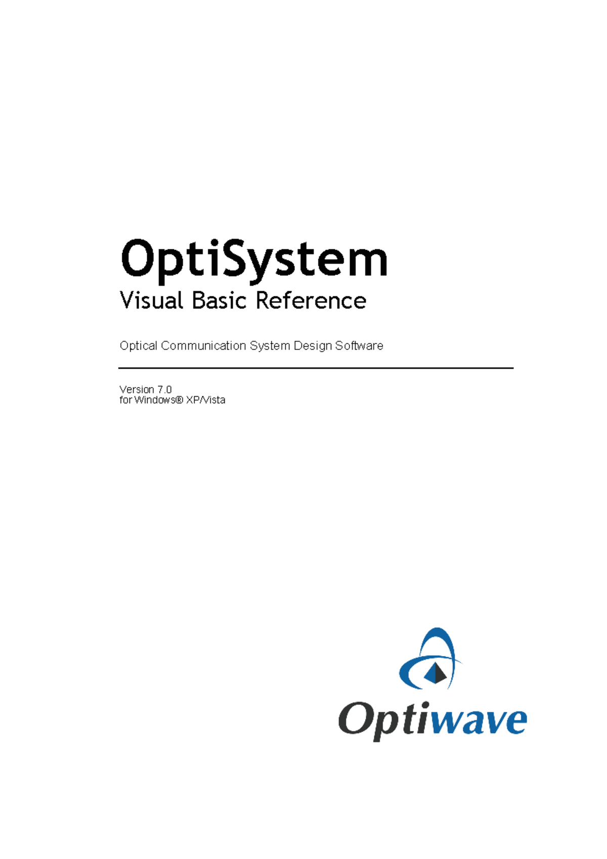 OptiSystem VBScript Reference Guide - Version 7 Documentation - Studocu