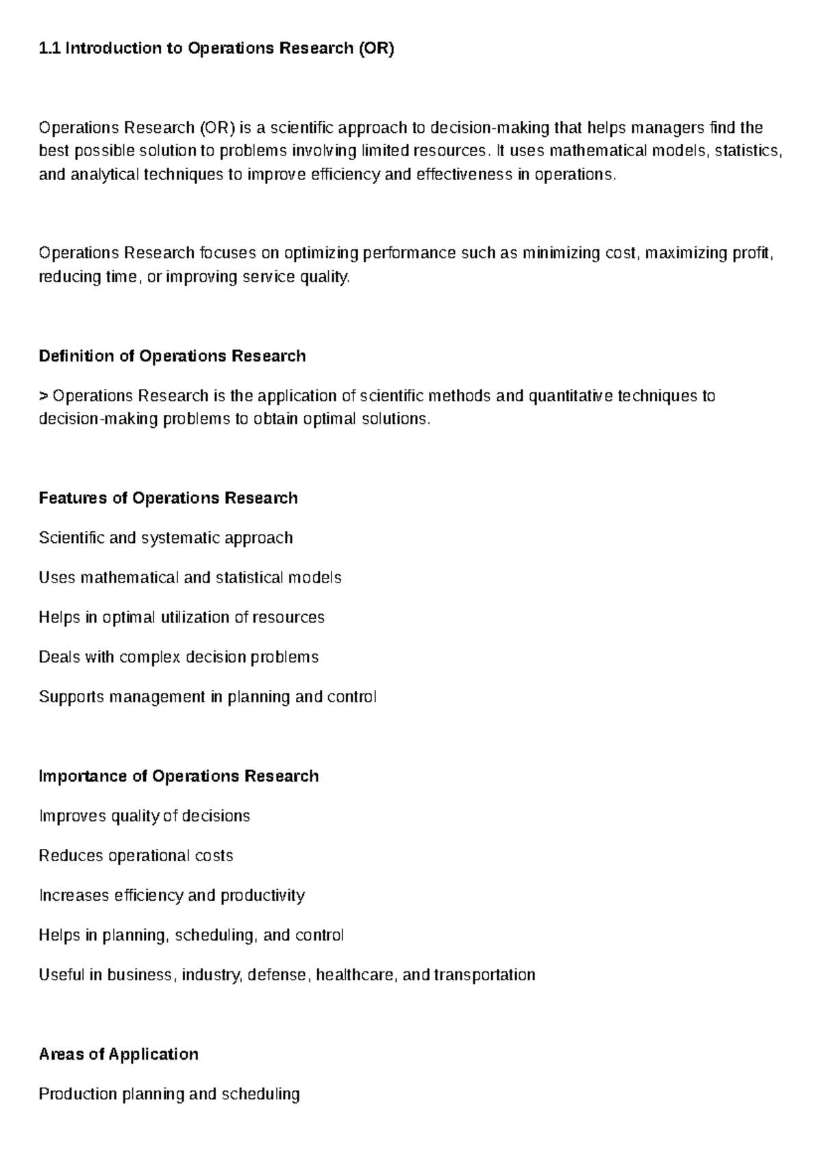 Operations Research (OR) Overview: Decision-Making & Optimization ...