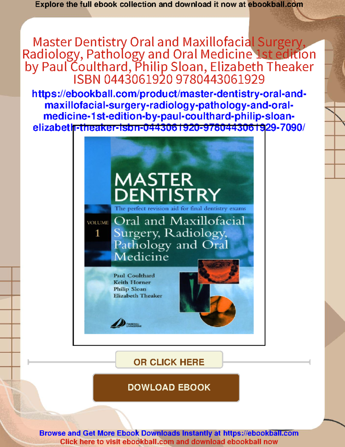 Master Dentistry V2: Restorative, Paediatric, and Orthodontic Insights ...