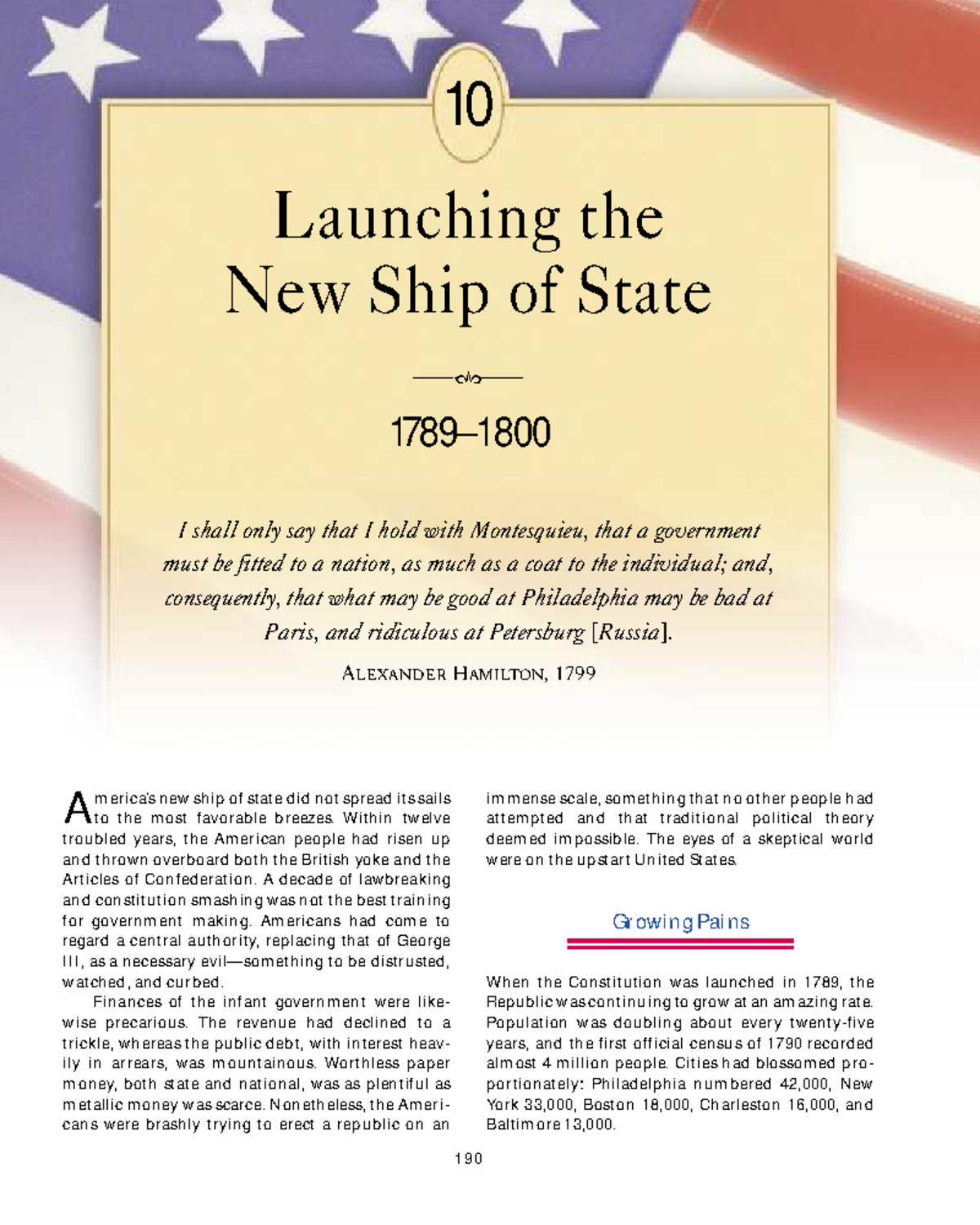 Chapter 10: Launching the New Ship of State - ALEXANDER HAMILTON's ...