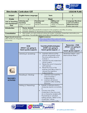 Lesson Plan Gr. 6 Mathematics Term 2 Week 3, 4 Numeric Patterns - Grade ...