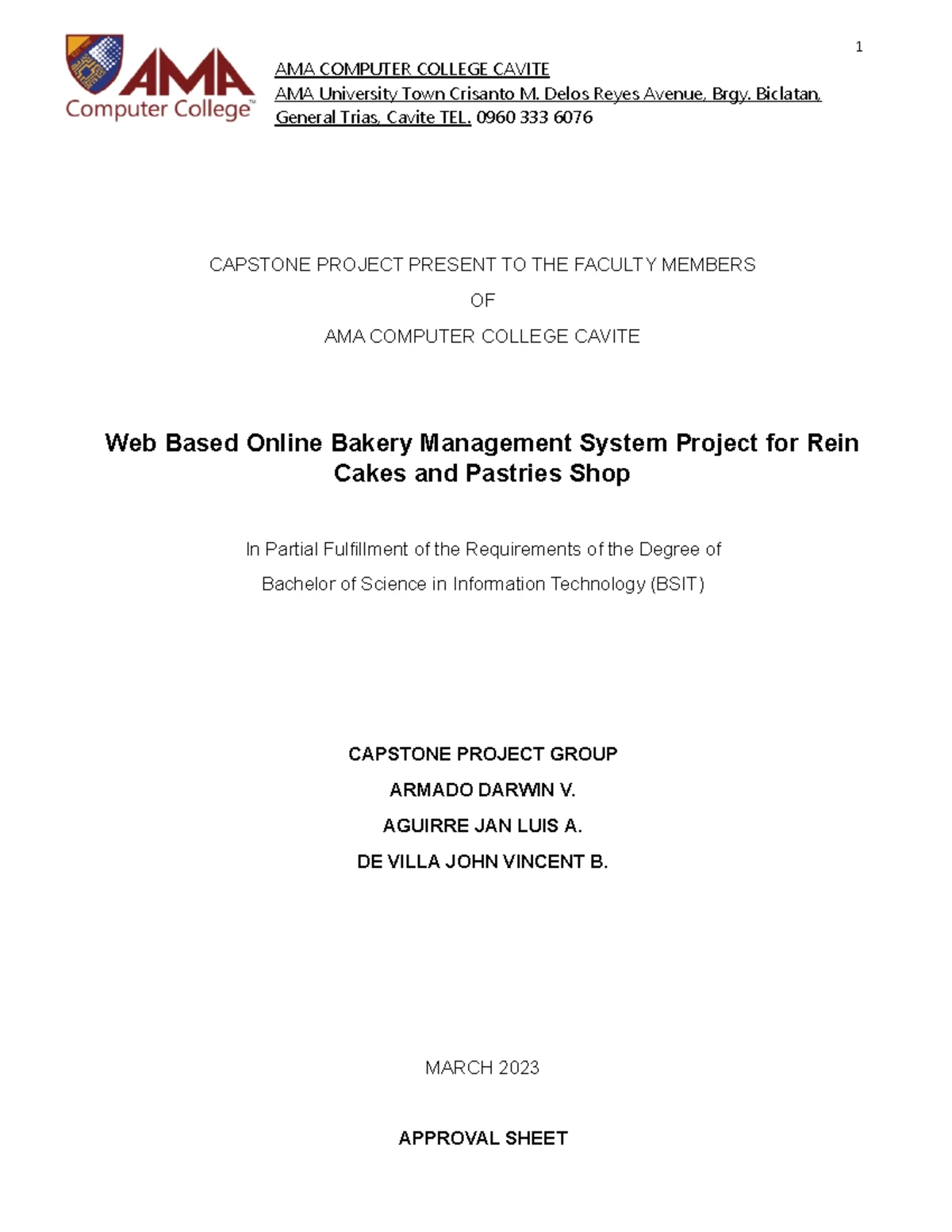 Copy of Capstone Final Format 11 - Writing a CAPSTONE PROJECTS (Final ...