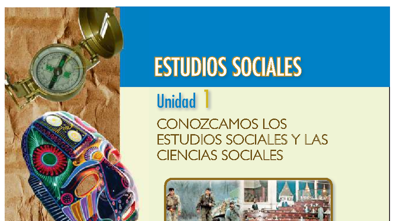 UNIDAD 1: CONOZCAMOS LOS ESTUDIOS SOCIALES - SOC 10 - Studocu