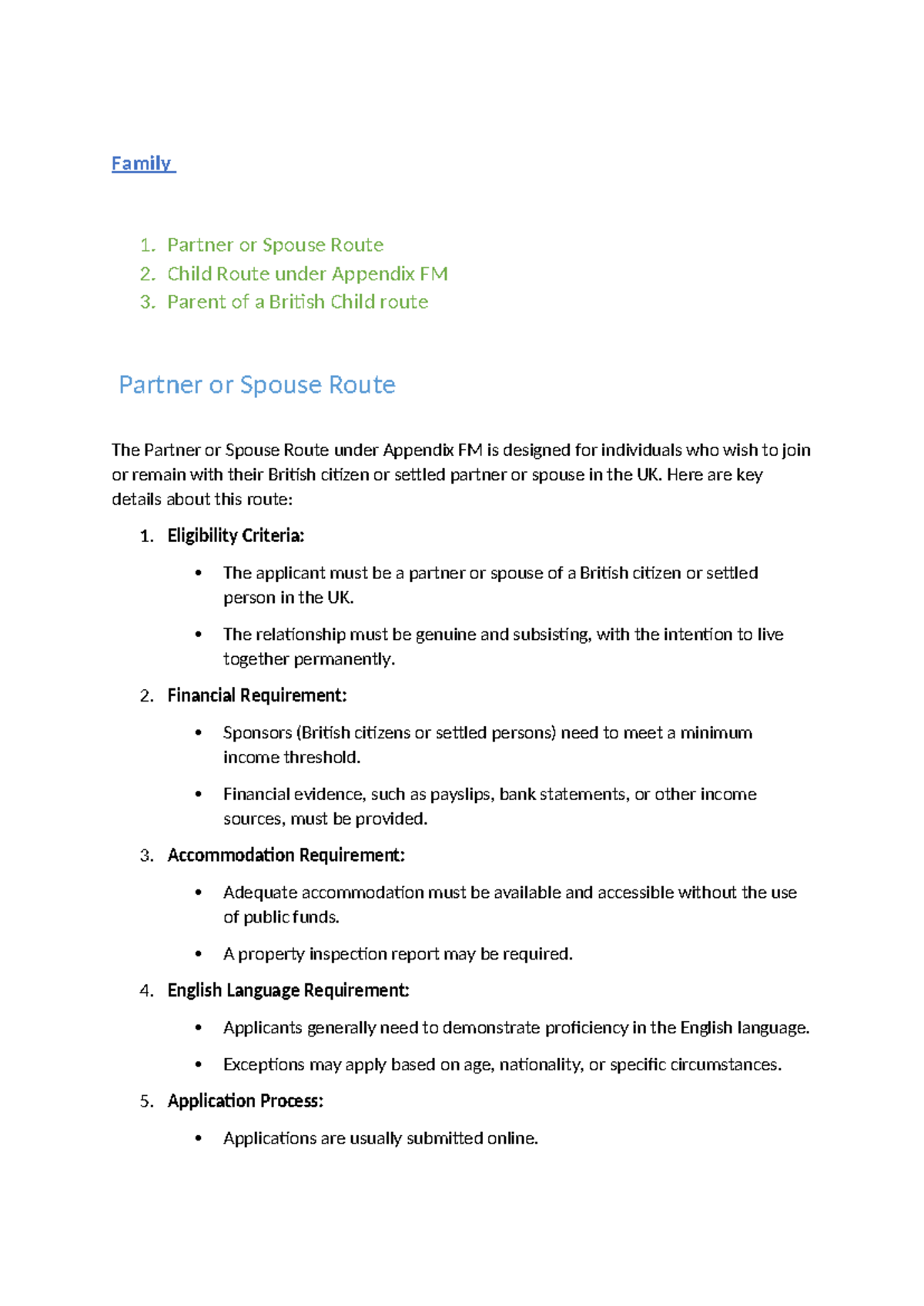 Family Immigration Routes: Partner, Child, and Parent Details - Family ...