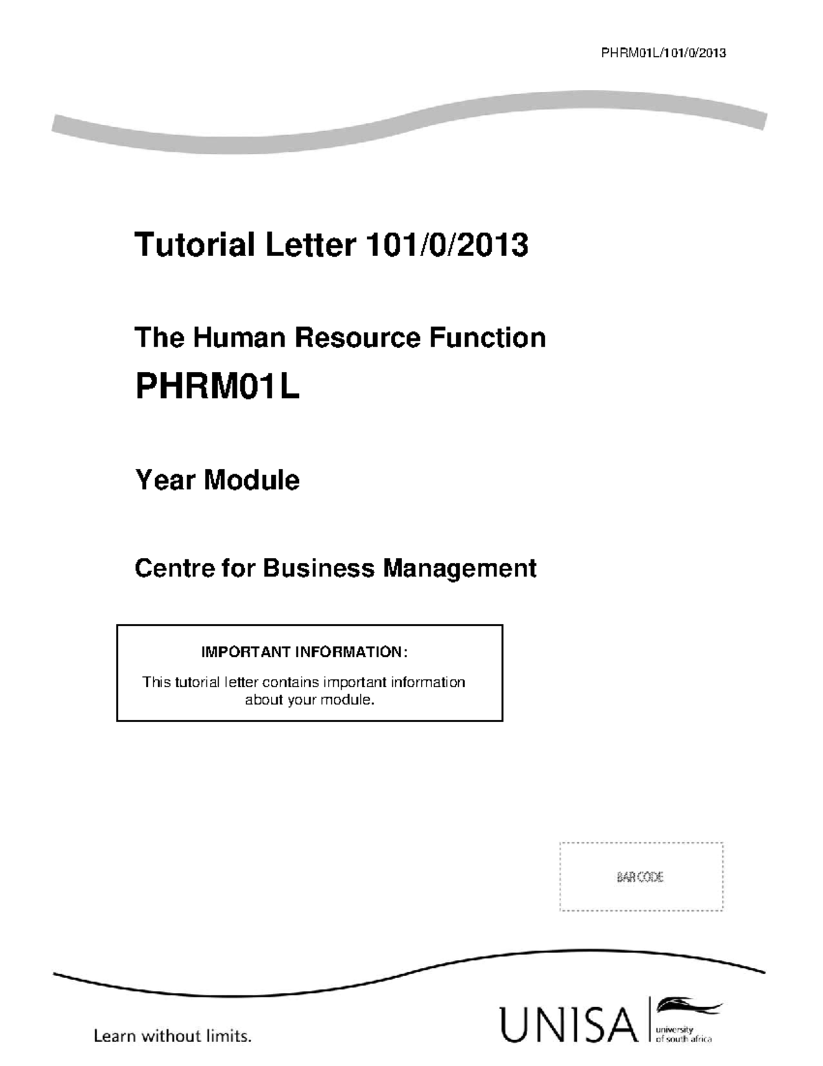 Https my.unisa.ac - Presentation - PHRM01L/101/0/ Tutorial Letter 101/0 ...