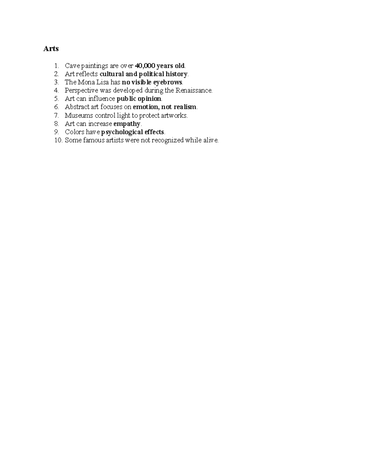 Arts Facts - Good Reviewer. - Art Appreciation - Arts Cave paintings ...