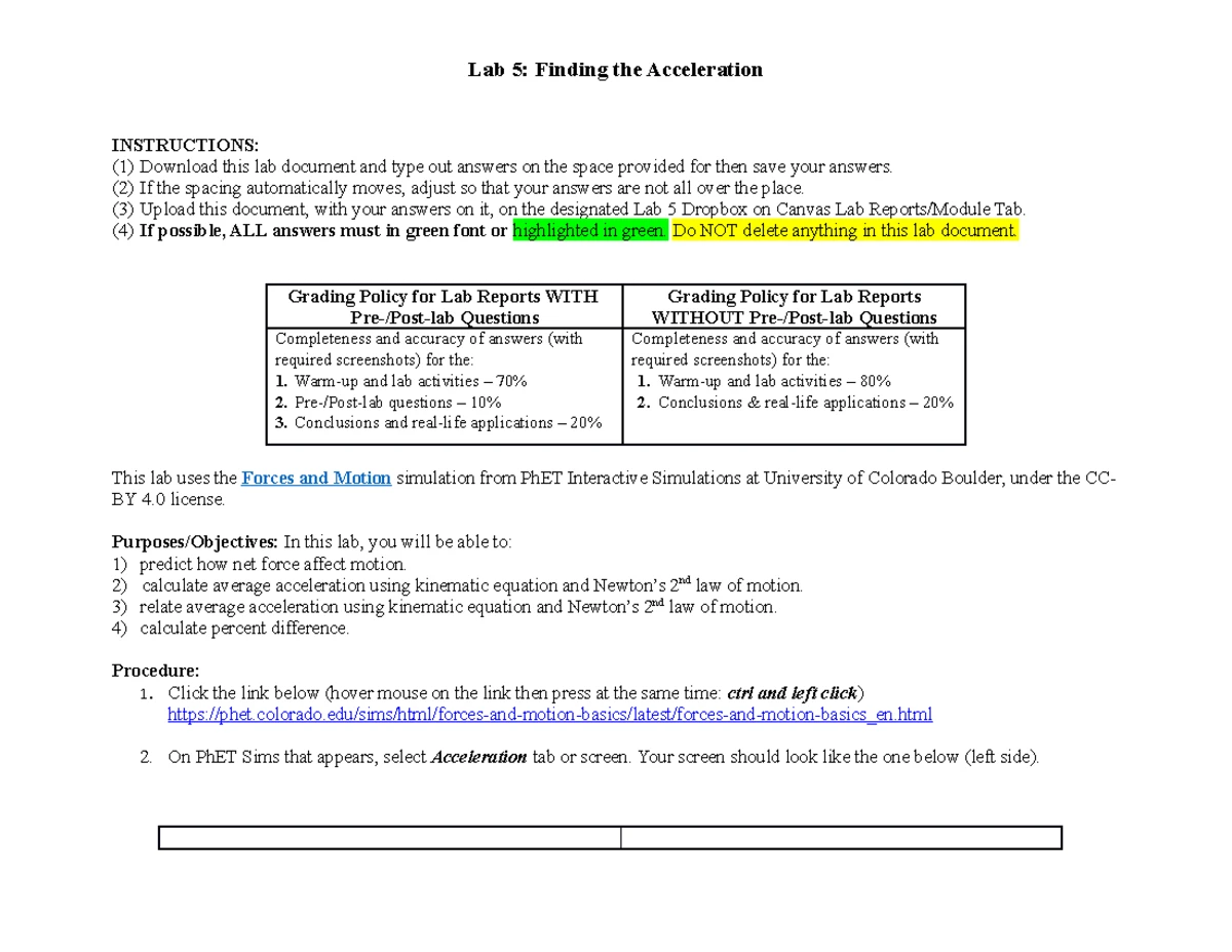 Lab 12 - Build an Atom PHYS 1115 - INSTRUCTIONS: (1) Download this lab document and type out ...