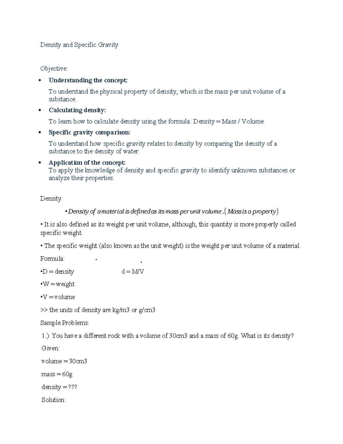 Motion - I. Aristotle’s Concept of Vertical Motion, Horizontal Motion ...