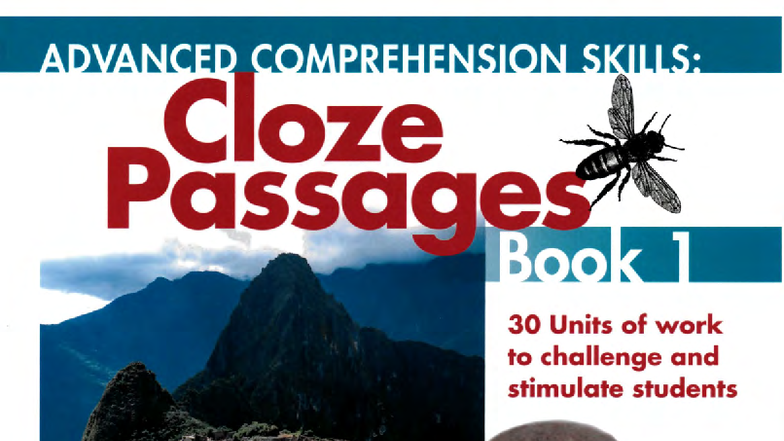 Advanced Comprehension Skills: Cloze Passages Book 1 - 30 Units - Studocu