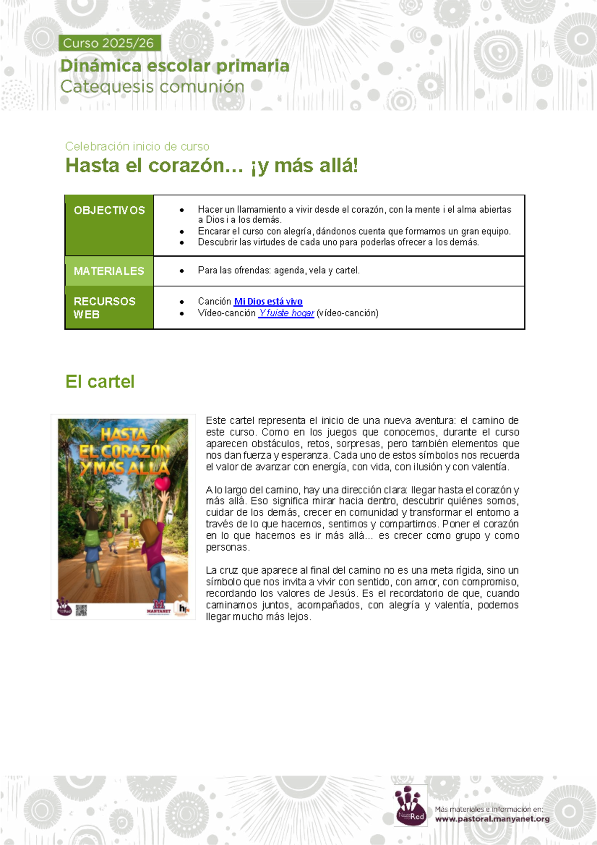 Primaria ESP: Celebración de Inicio de Curso "Hasta el Más Allá" - Studocu