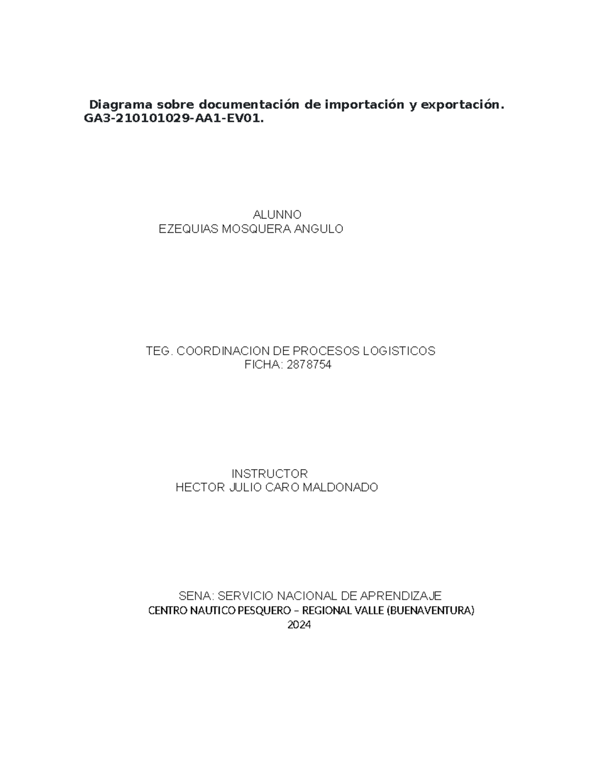 Diagrama GA3-210101029-AA1-EV01: Documentación de Importación y ...