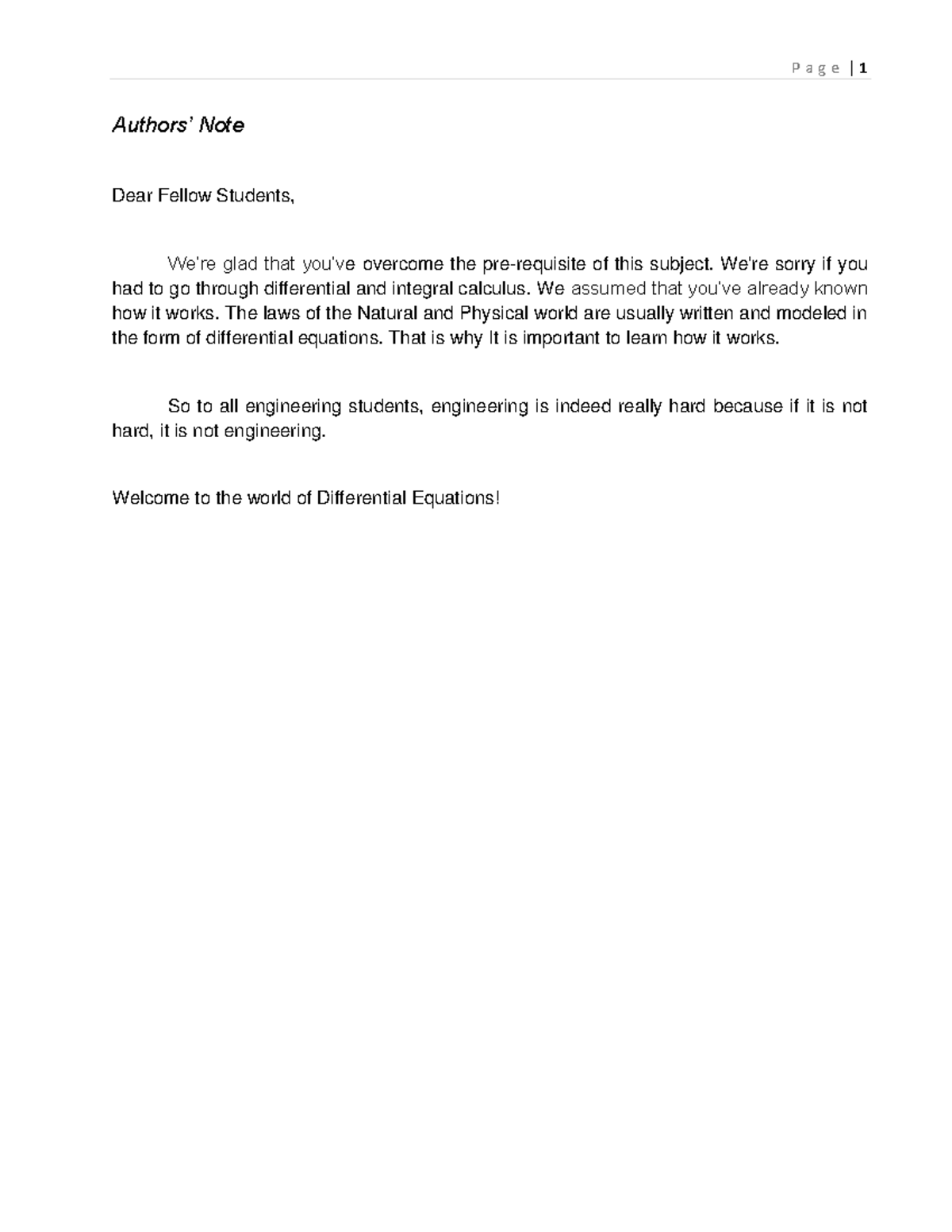 DE-Book - Lecture notes 1-5 - Warning: TT: undefined function: 32 ...