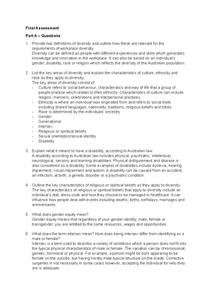 CHCCCS007 Develop and implement service programs - Final Assessment - Final Assessment Part A ...