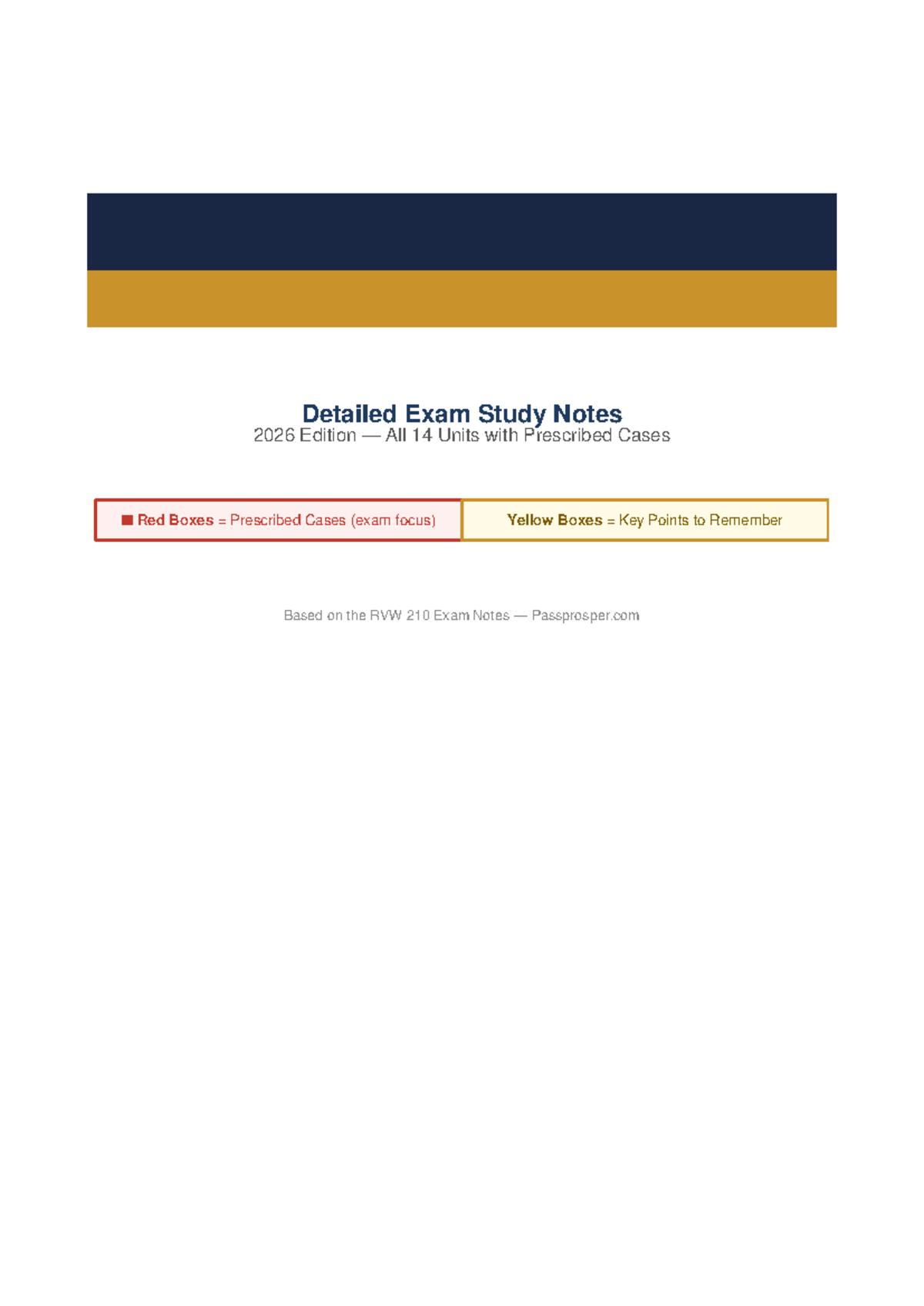 RVW 210 Statutory Interpretation Exam Study Notes - Studocu