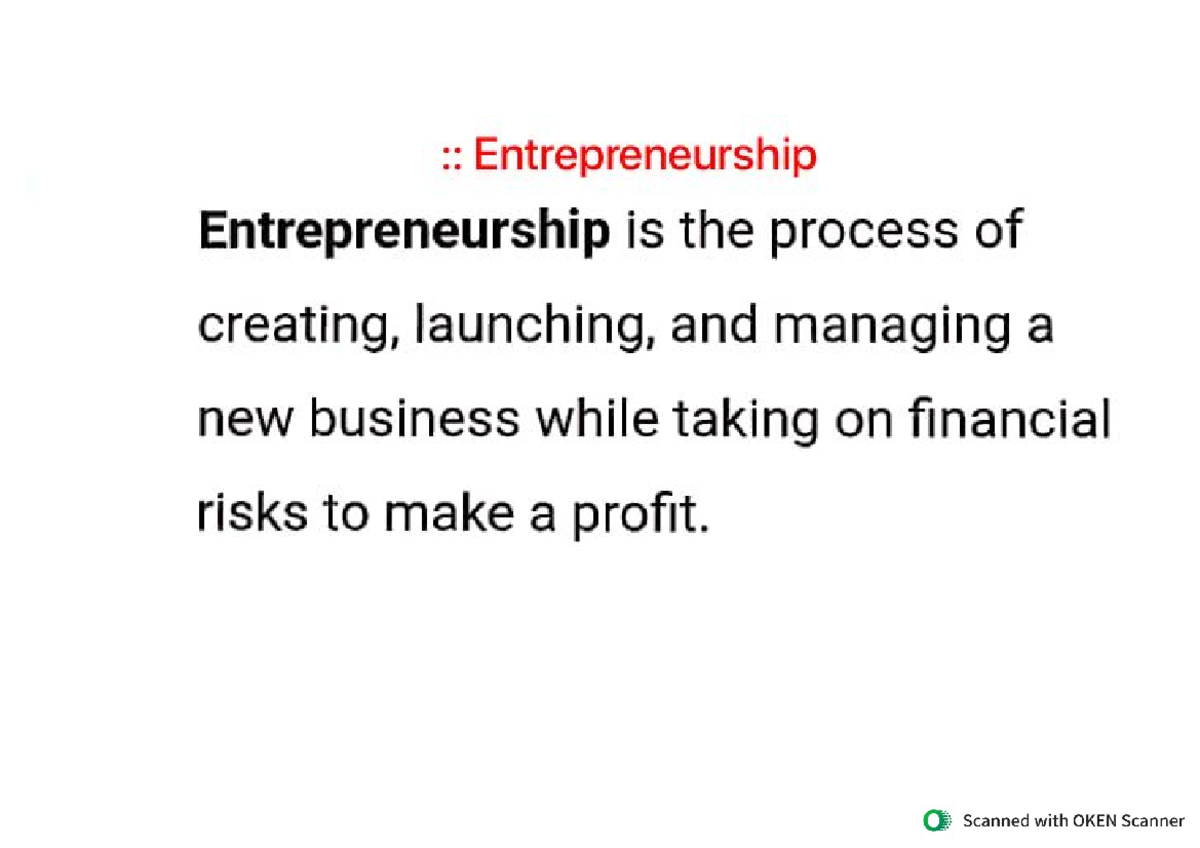 Entrepreneurship,Entrepreneur,Risk Management in Entrepreneurship ...