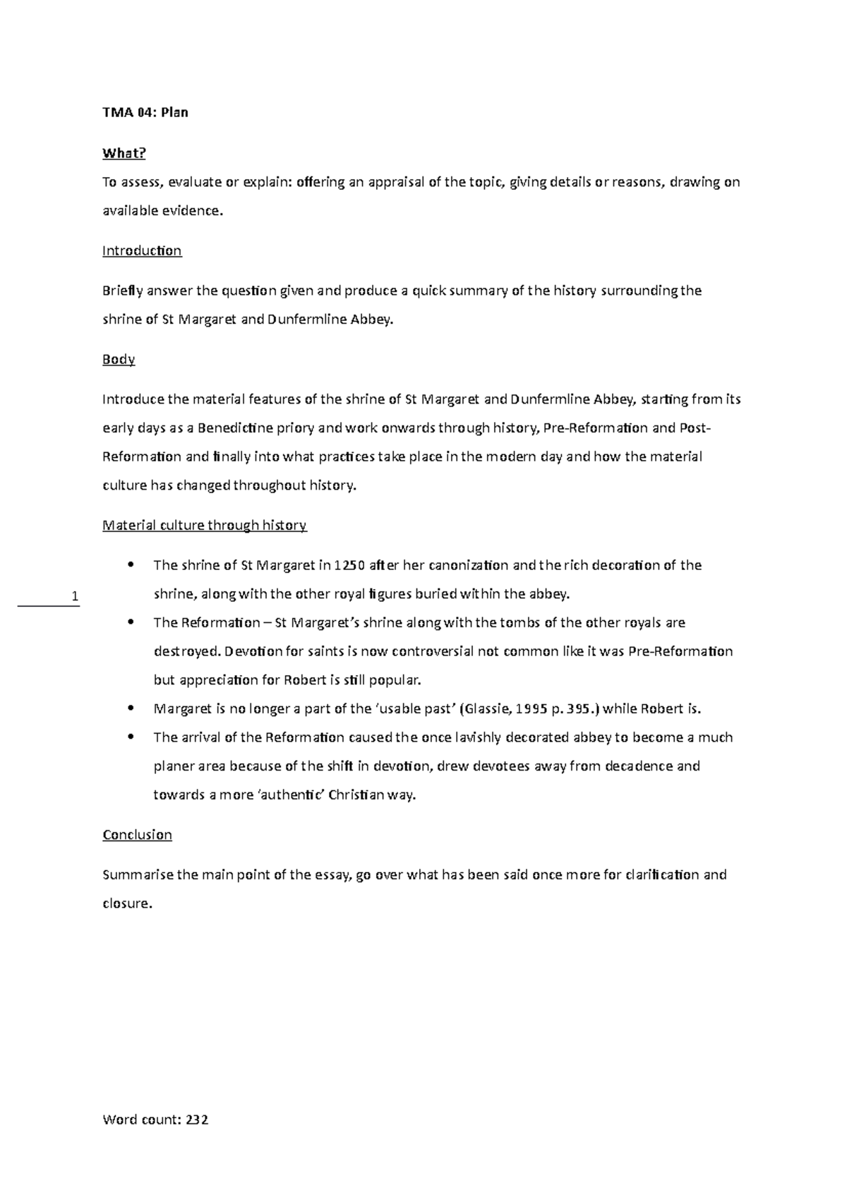 A111, TMA 04, Plan - A111, TMA 04, Plan - TMA 04: Plan What? To assess ...