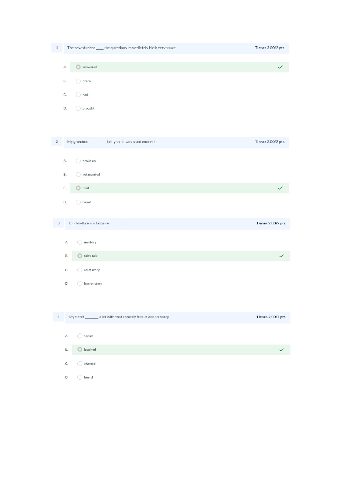 Week 02 - Pre-Task: Vocabulary Quiz 2 - Studocu