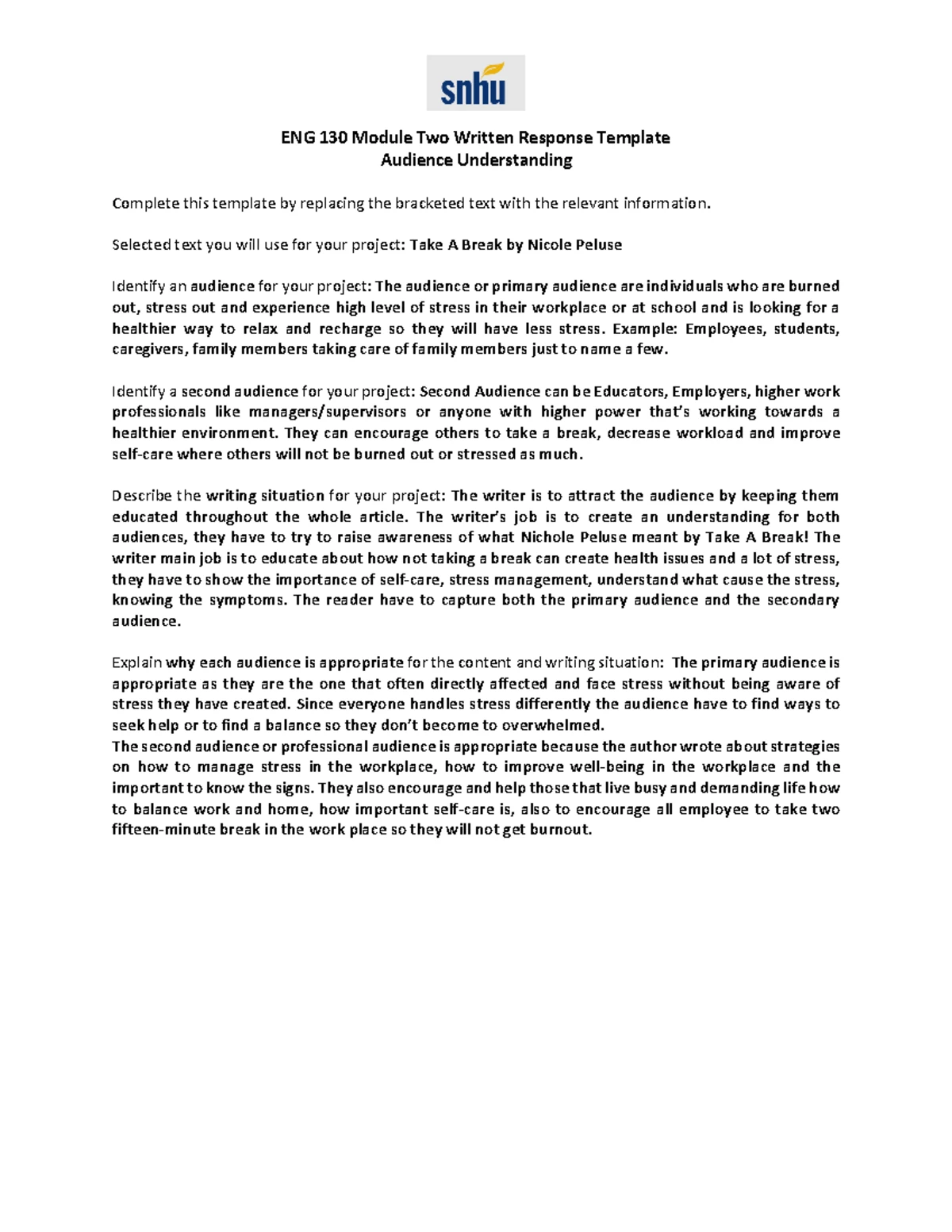 ENG 130 Mod1 Reading Response Template - ENG 130 Module One Reading ...