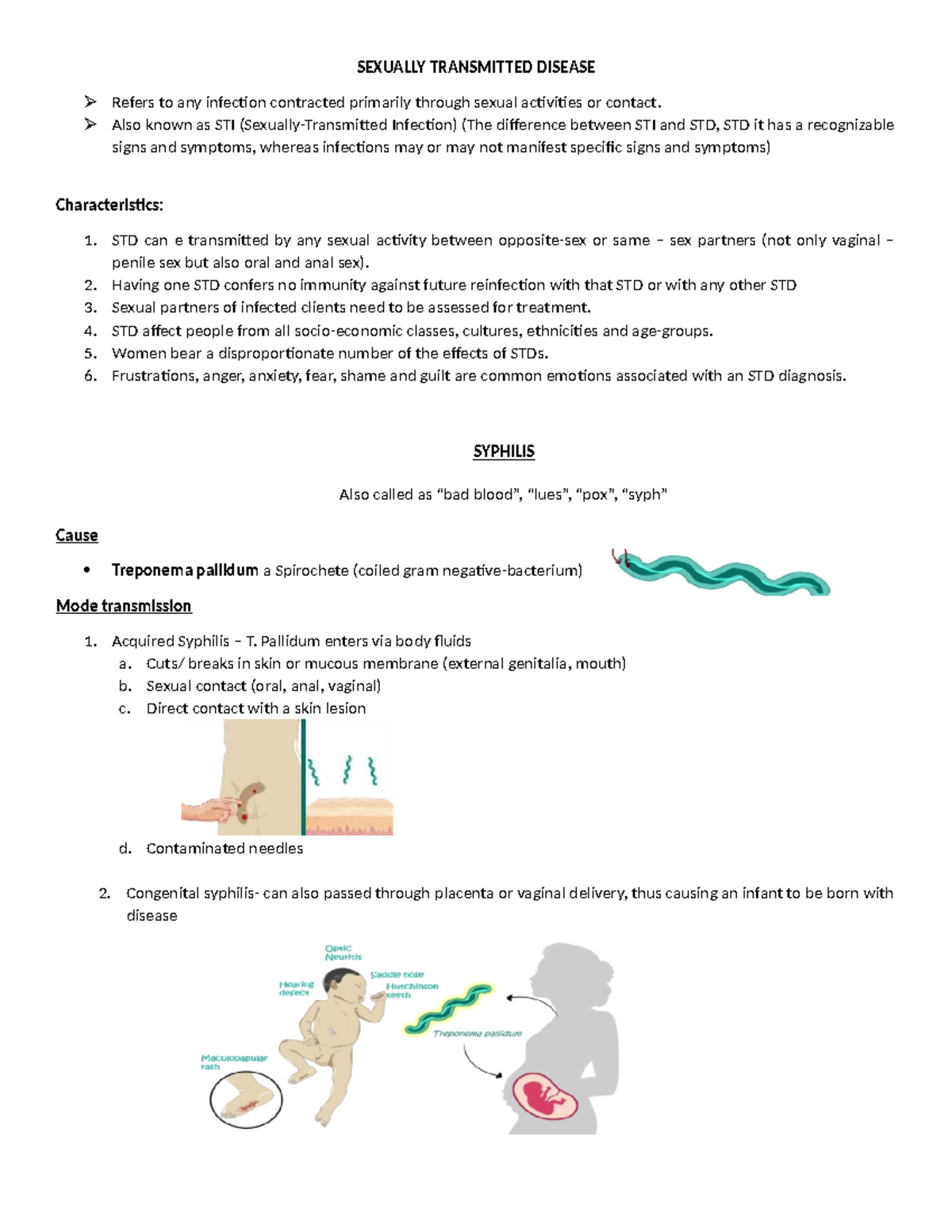 Syphilis and STDs: Understanding Transmission, Symptoms, and Tests ...