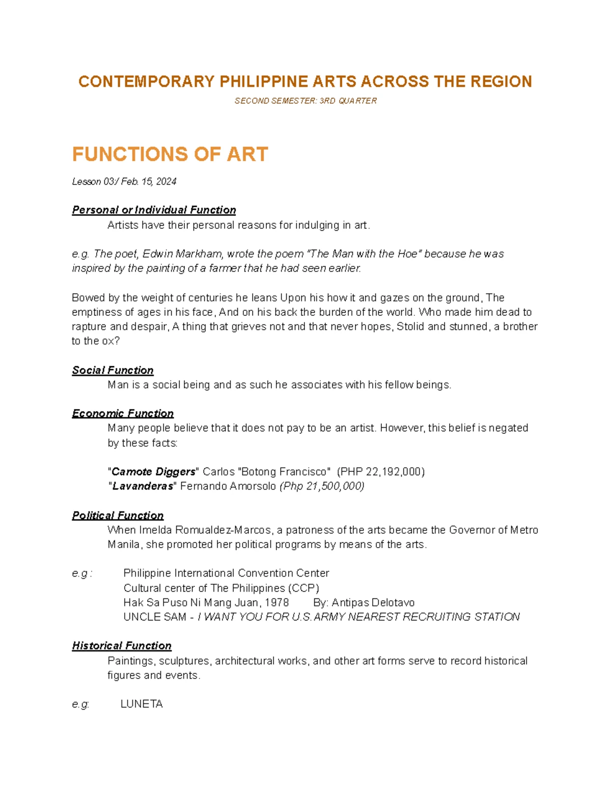 Cpar - Understanding Scale and Proportion in Art - Studocu