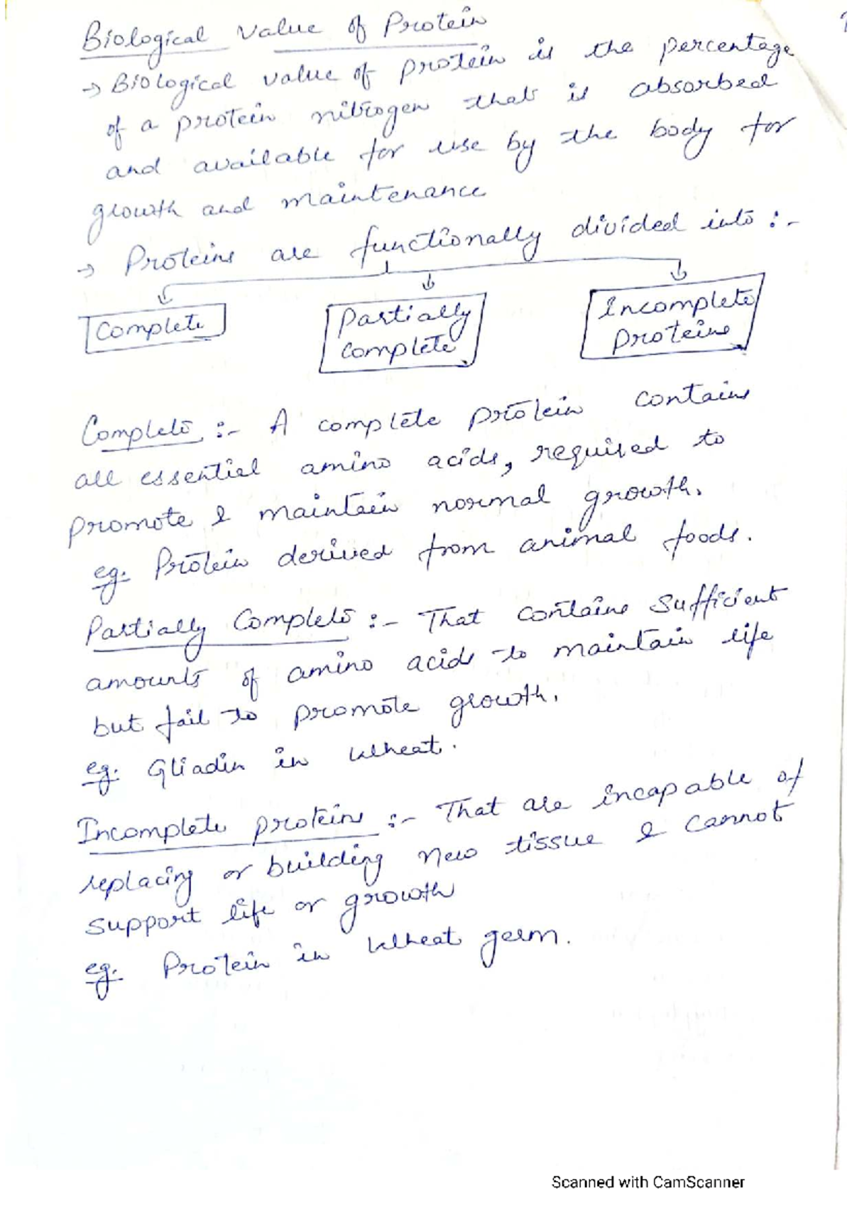 Proteins: Biological Value and Functions - Course Code 9 - Studocu