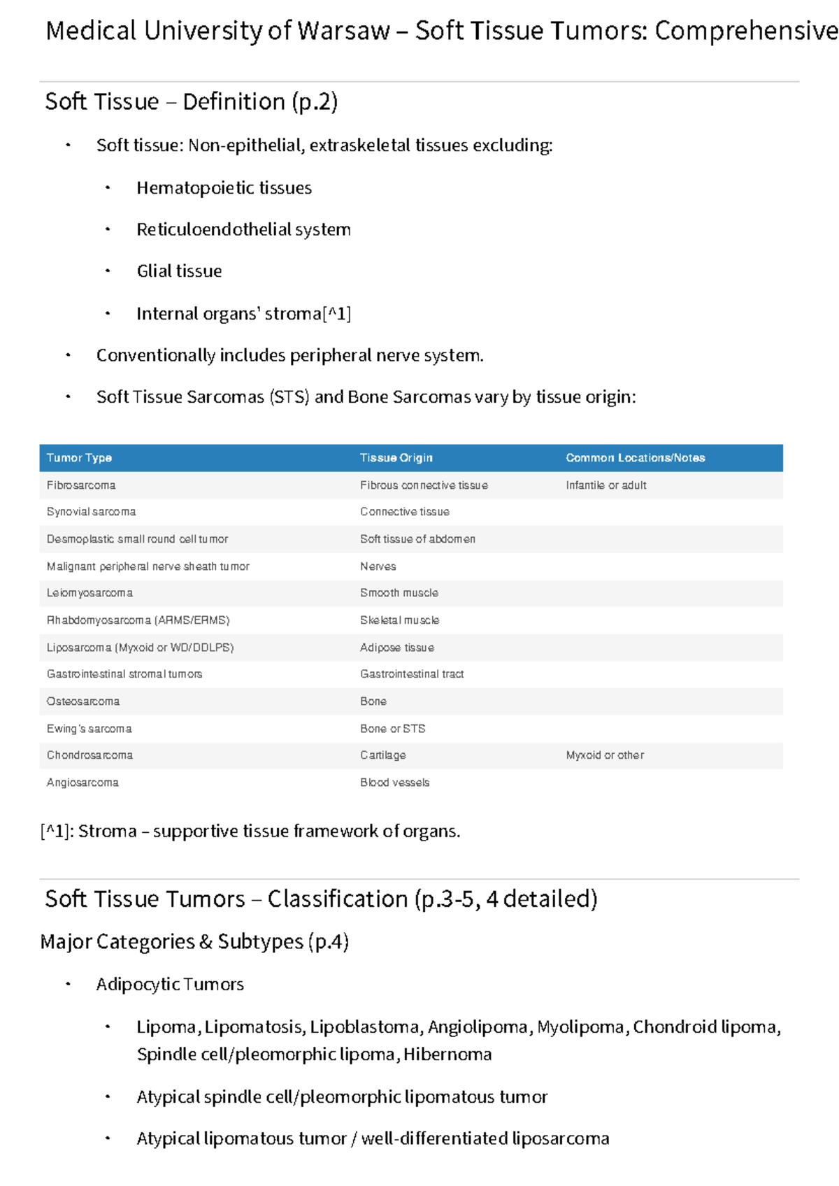 Medical University of Warsaw STT Notes: Comprehensive Overview of Soft ...