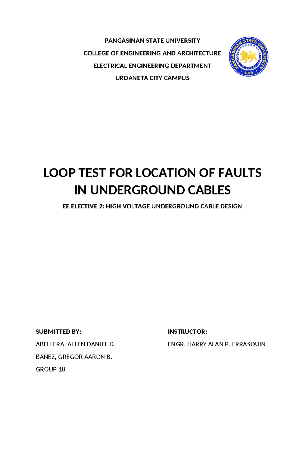 Murray and Varley Loop Test for Locating Faults in Underground Cables ...