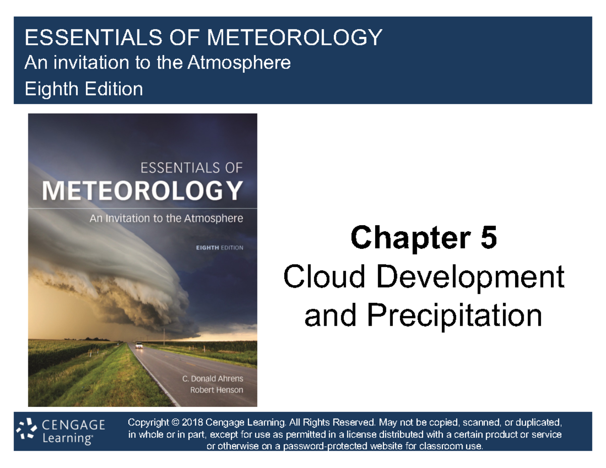 Ch5 PP AVN210 - Aviation Meteorology - ESSENTIALS OF METEOROLOGY An ...