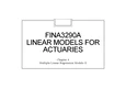 FINA3290A Chapter 3 - Multiple Linear Regression Models Notes - Studocu