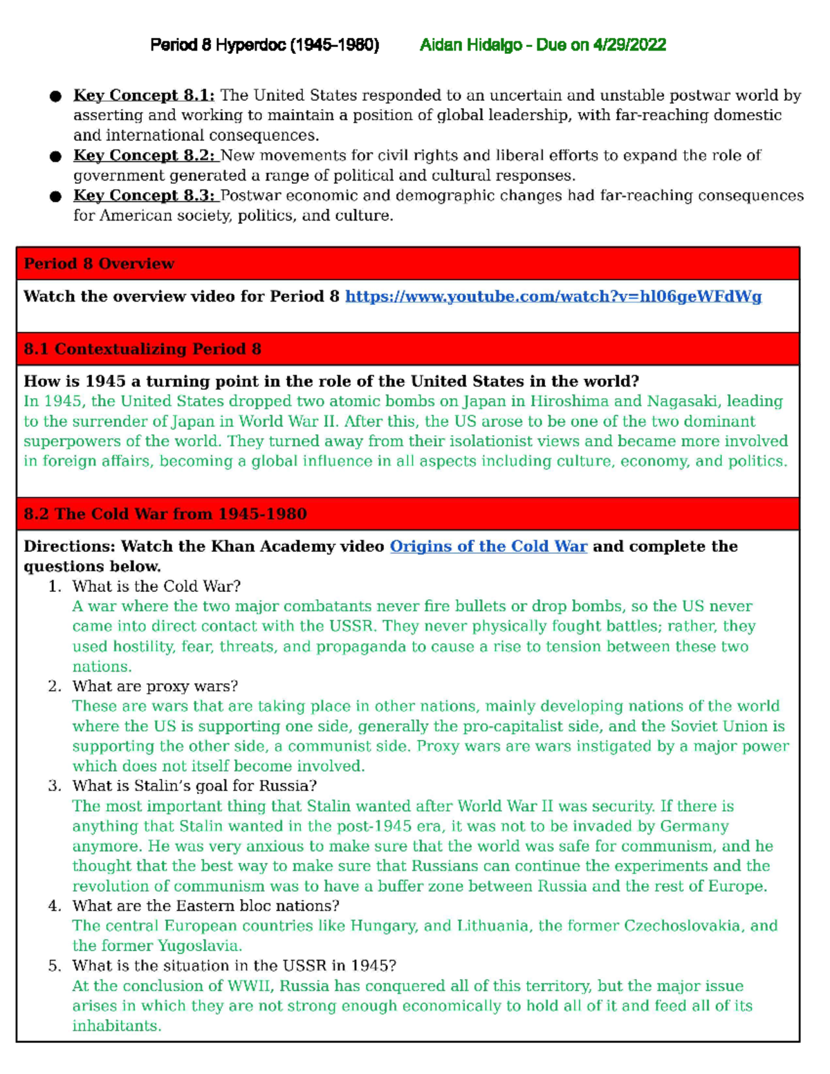 Aidan Hidalgo - Chapter 8 Unit Guide - Period 8 Hyperdoc Aidan Hidalgo ...