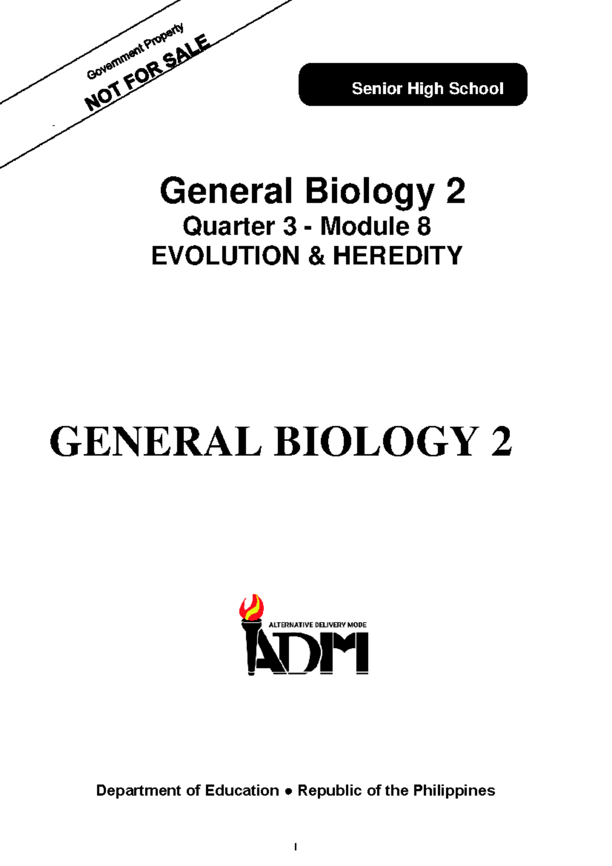 General Biology 2 - Q3 Module 8: Evolution & Heredity Insights - Studocu
