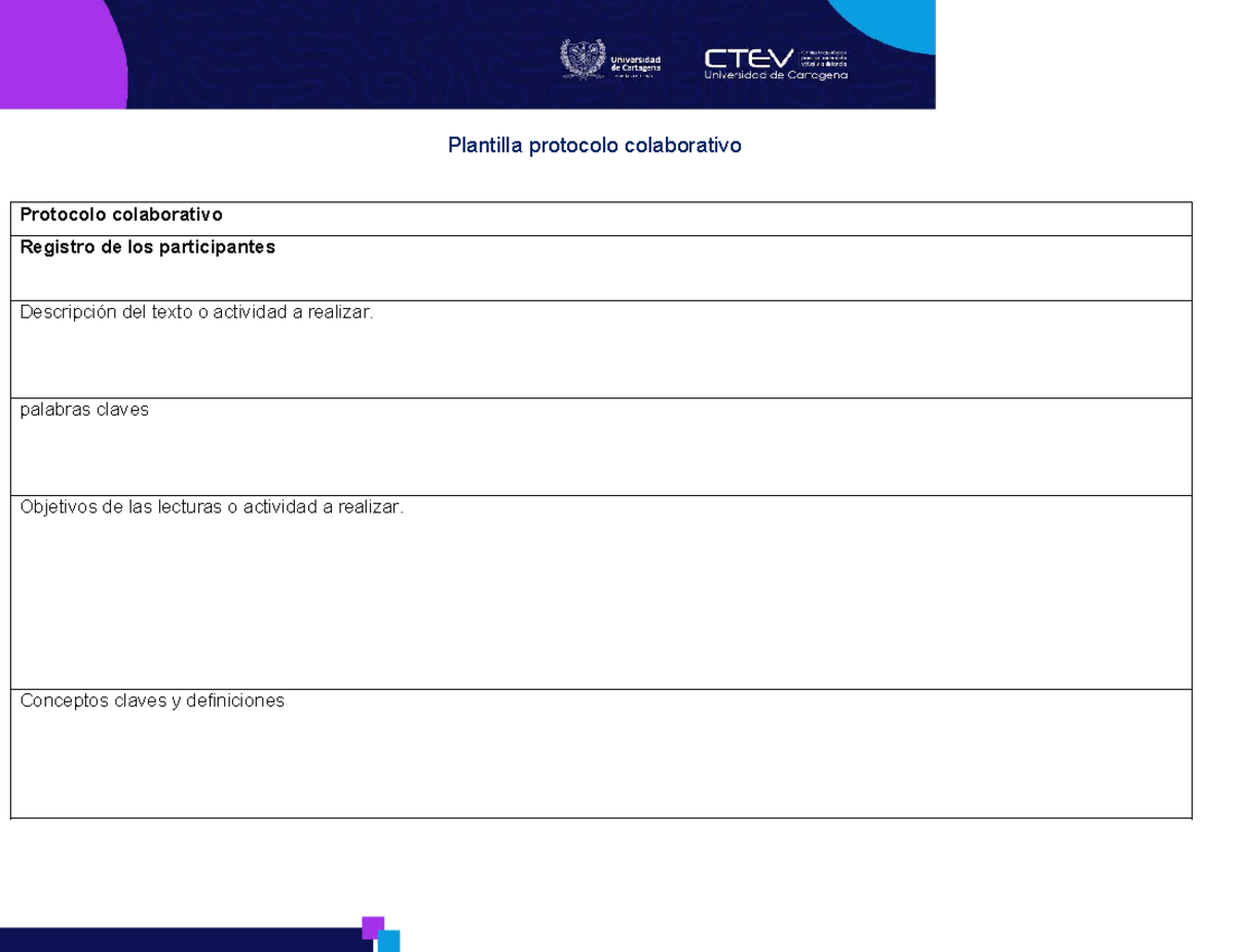 1 mapa del protocolo colavorativo investigacion 3 - Plantilla protocolo ...