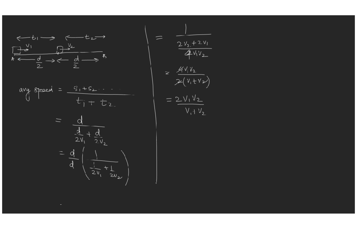 Physics JEE 3 - Average Speed Calculations and Formulas - Studocu