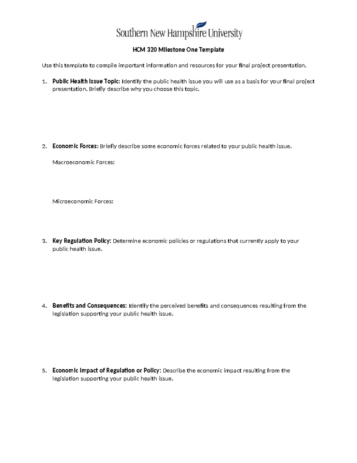 HCM 320 Final Project Presentation Template - Studocu