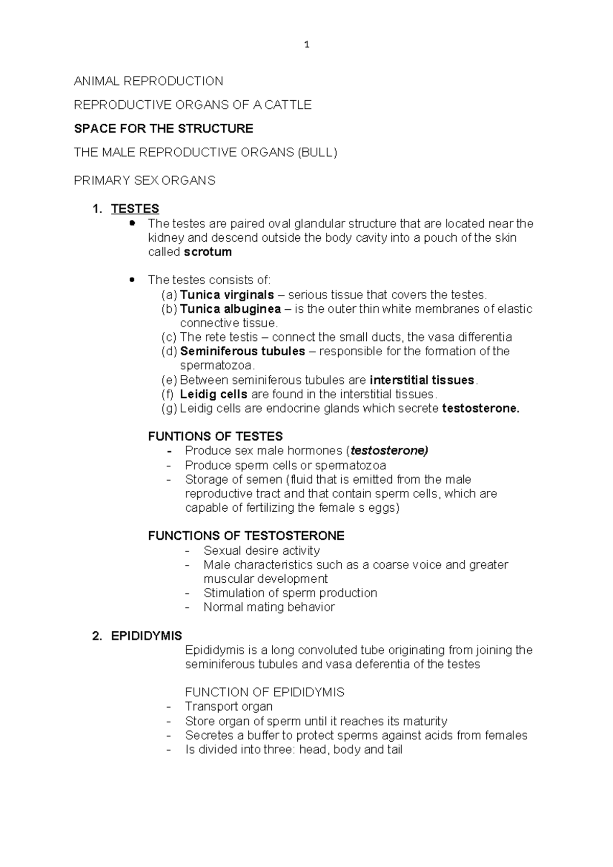 Animal Reproduction in Cattle: Grade 12 Study Notes - Studocu