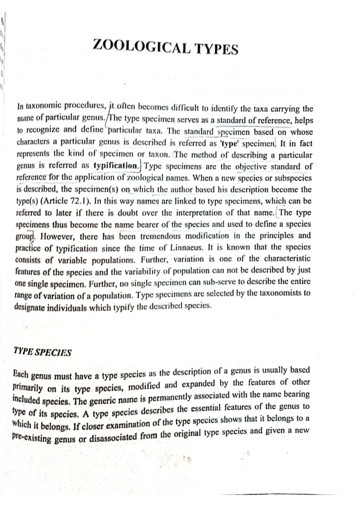 ZOO 101: Understanding Zoological Types and Typification Principles ...