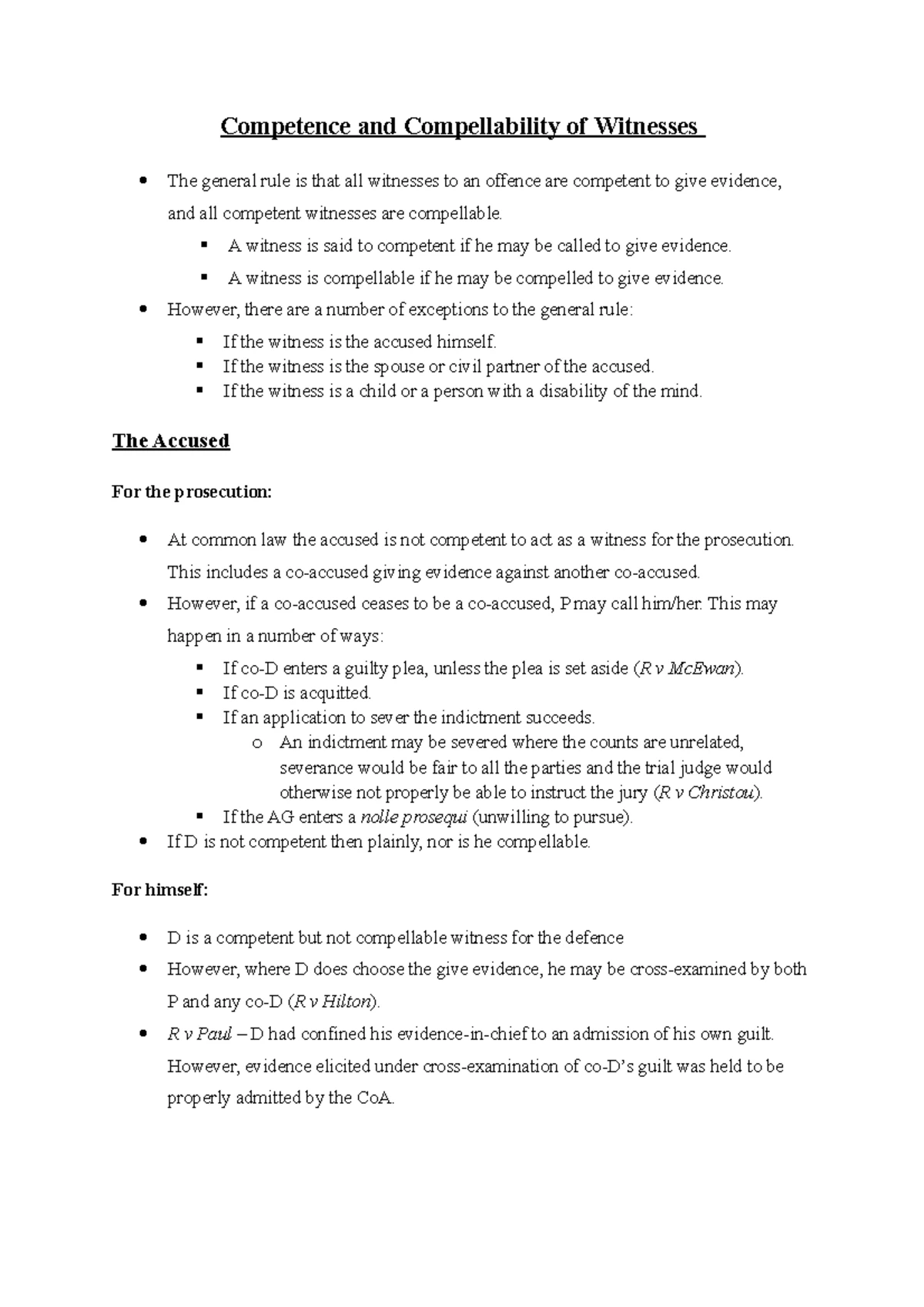 Burden and Standard of Proof notes - THE BURDEN AND STANDARD OF PROOF ...