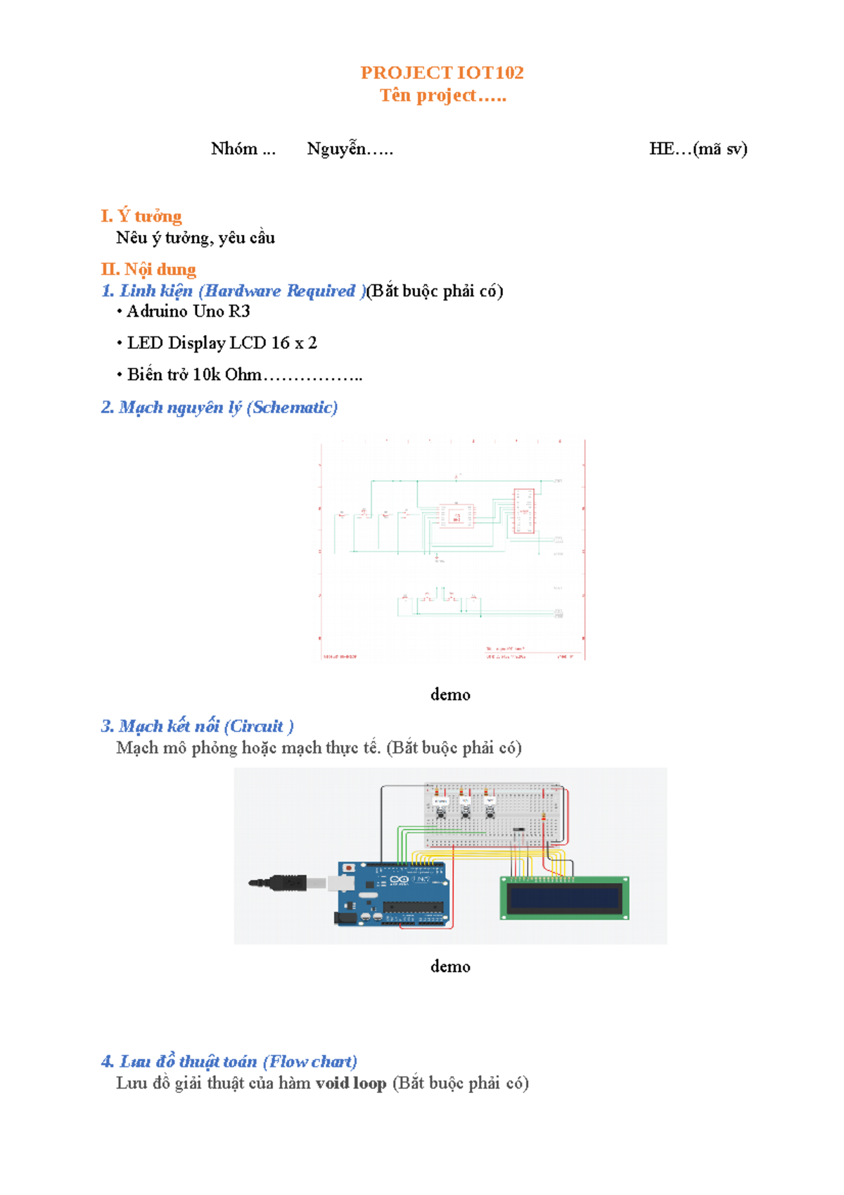 Báo cáo Dự án Cuối IOT102 - Project IOT Details and Results - Studocu