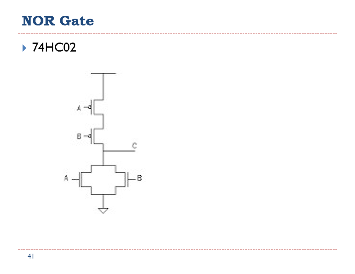 Lecture 2 - NOR Gate 74HC02 and Memory Architecture Overview - Studocu