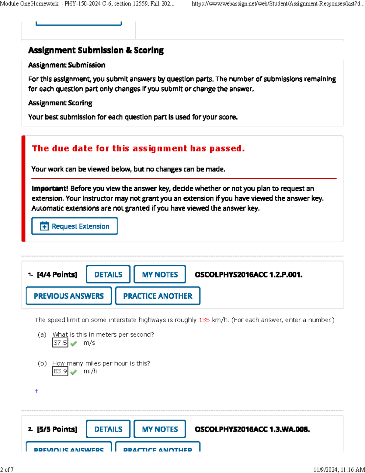 PHY-150 Module 1 Homework: Speed Limit and Measurements Analysis - Studocu