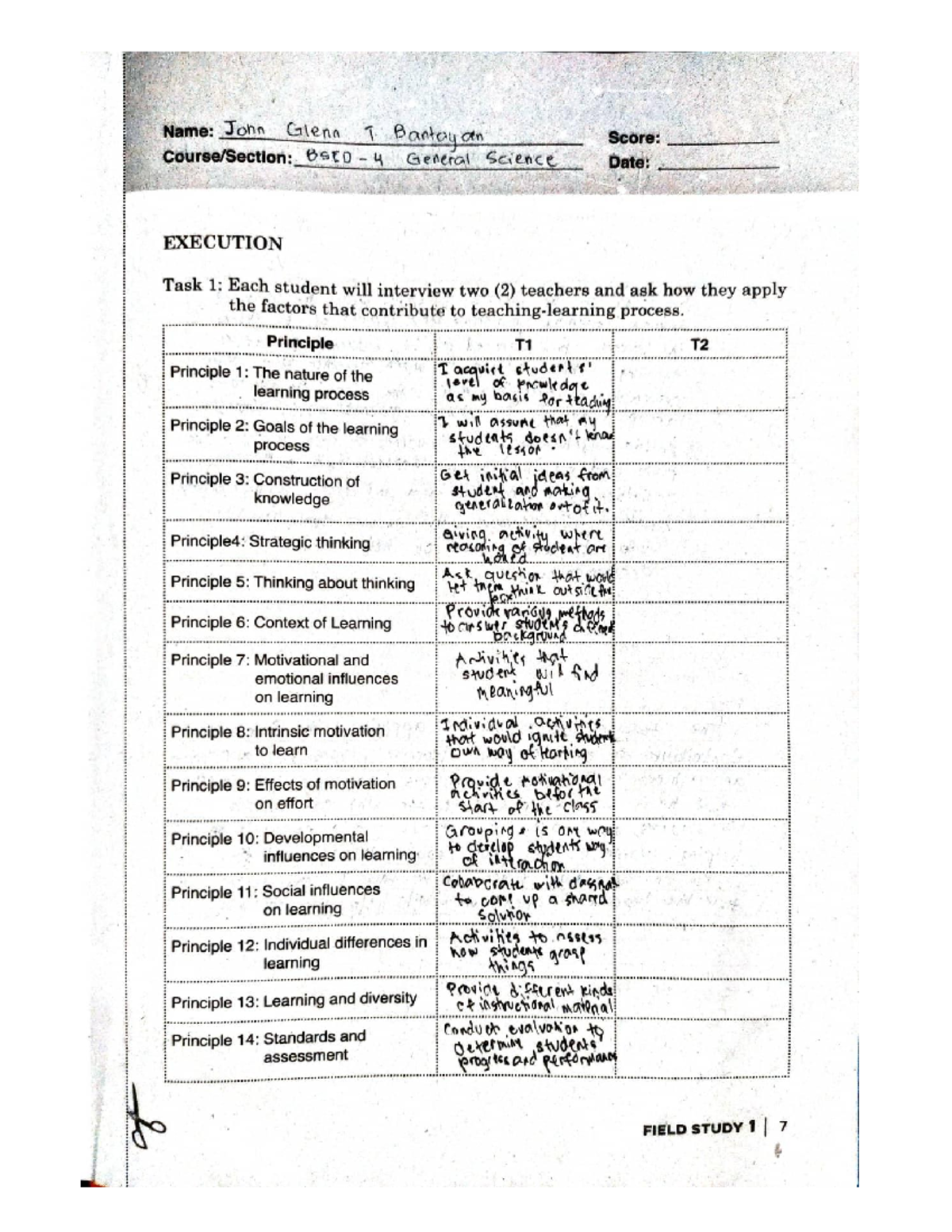 FS-411: Activities and Insights on Teaching Principles and Learning ...