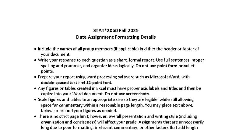 Data Project Formatting and Submission Instructions - STAT*2060 Fall 2025 Data Assignment ...
