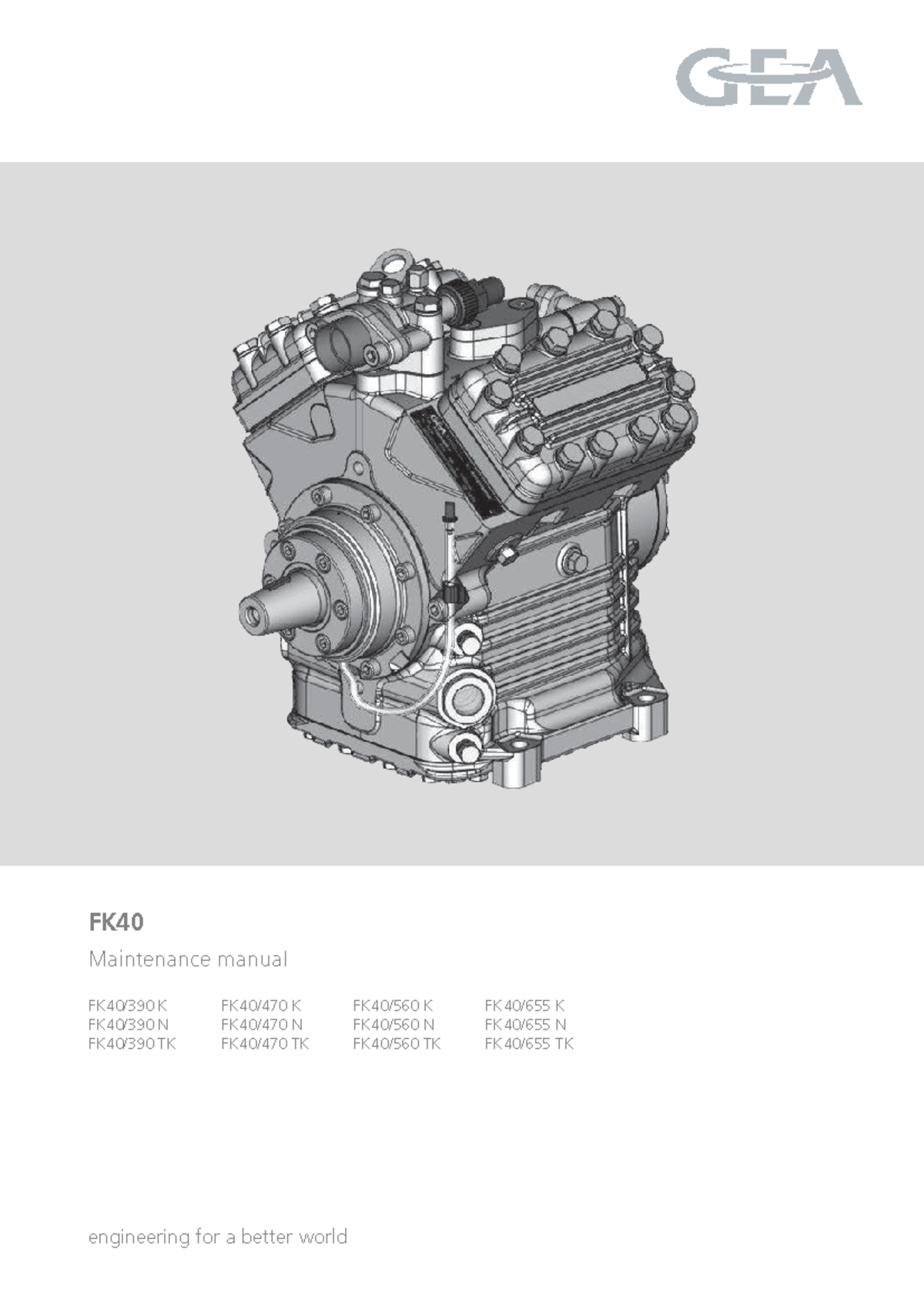FK40 Compressor Service Manual: Maintenance & Safety Instructions - Studocu