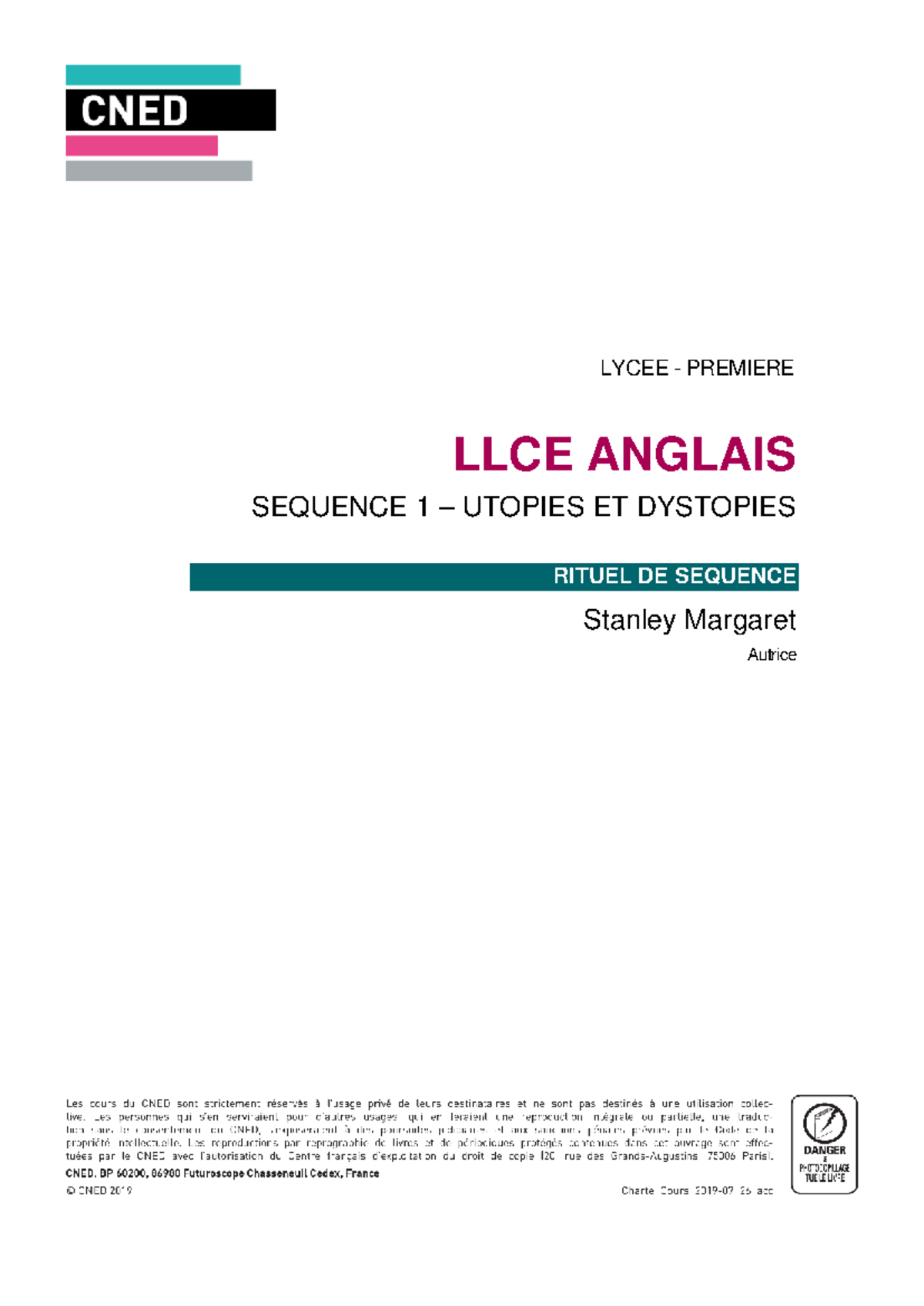 Dystopies et Utopies : Synthèse des Documents en LLCE Anglais - Studocu