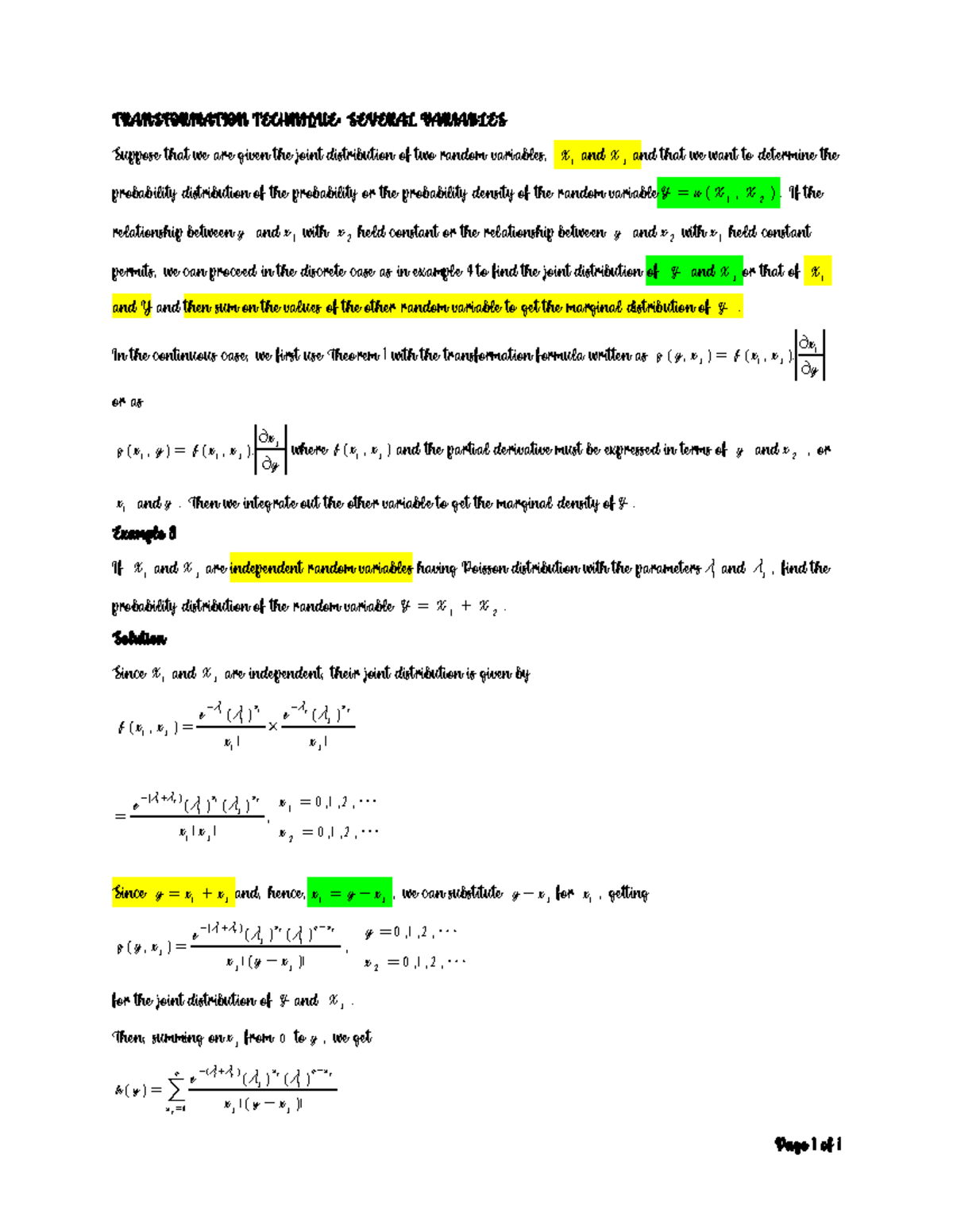 STA227-Week5 - week 5 notes - ####### TRANSFORMATION TECHNIQUE: SEVERAL ...