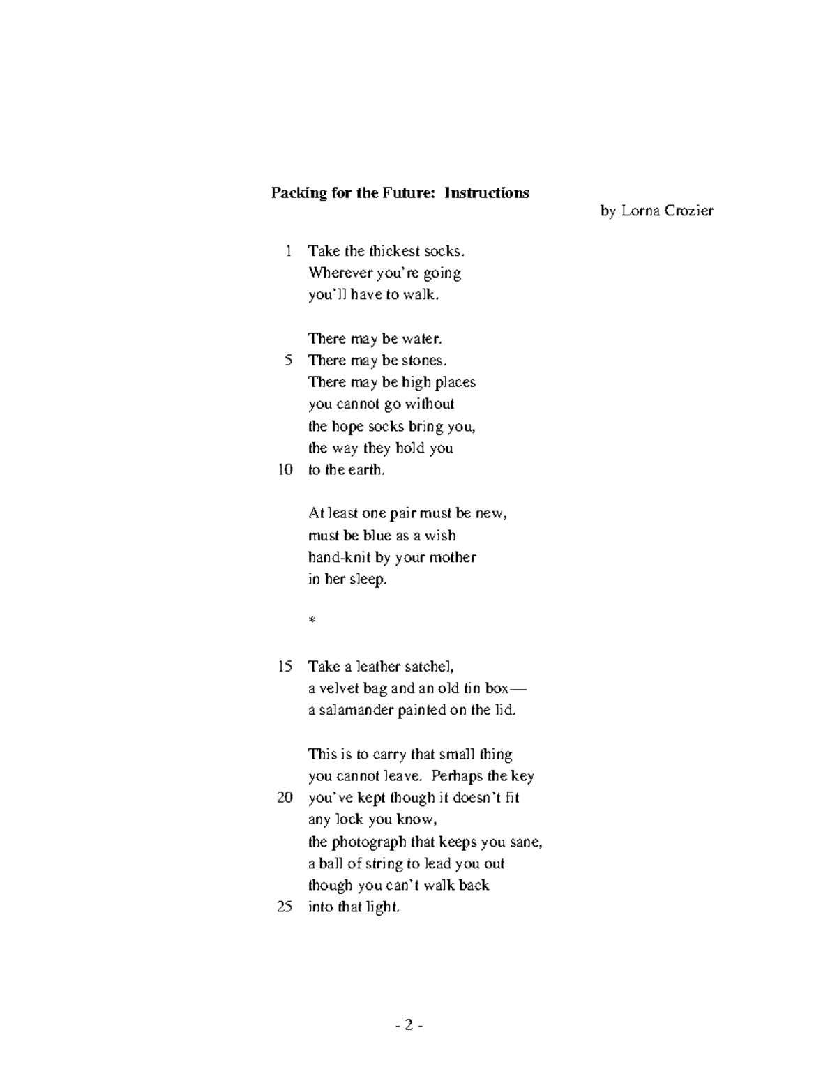 Poem Packingforthe Future Upload-Nick - PART B: POETRY INSTRUCTIONS ...