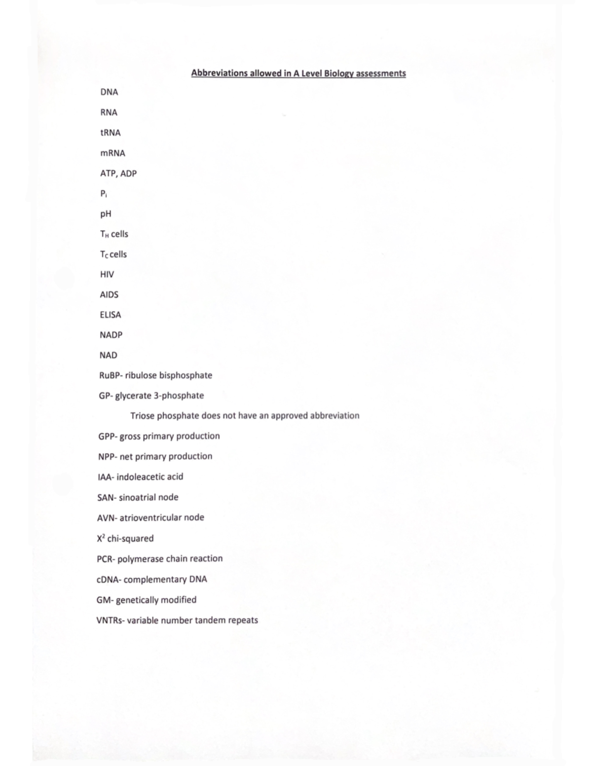 Abbreviations allowed - Studocu