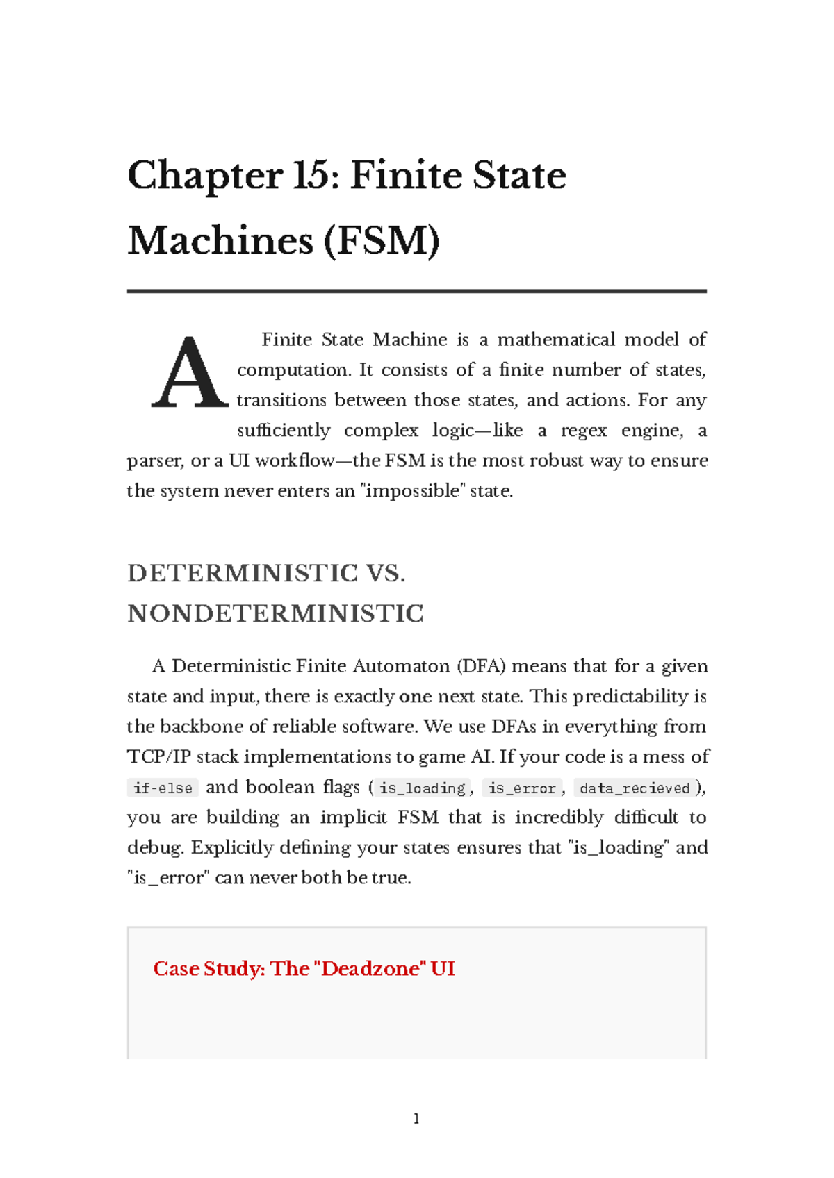 Chapter 15: Finite State Machines - The Math of Behavior - Studocu